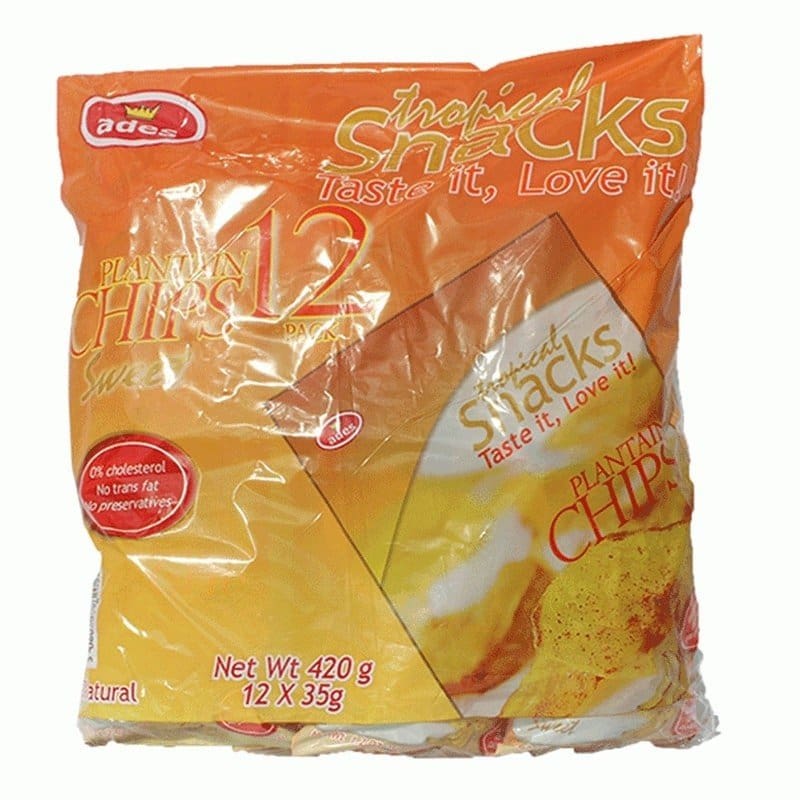 Tropical snack - plantain chips 12pack - 420g - Fremu