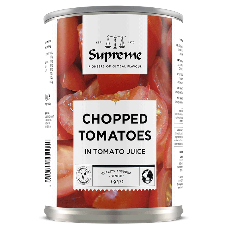 Supreme Chopped Tomatoes - 400g - Fremu